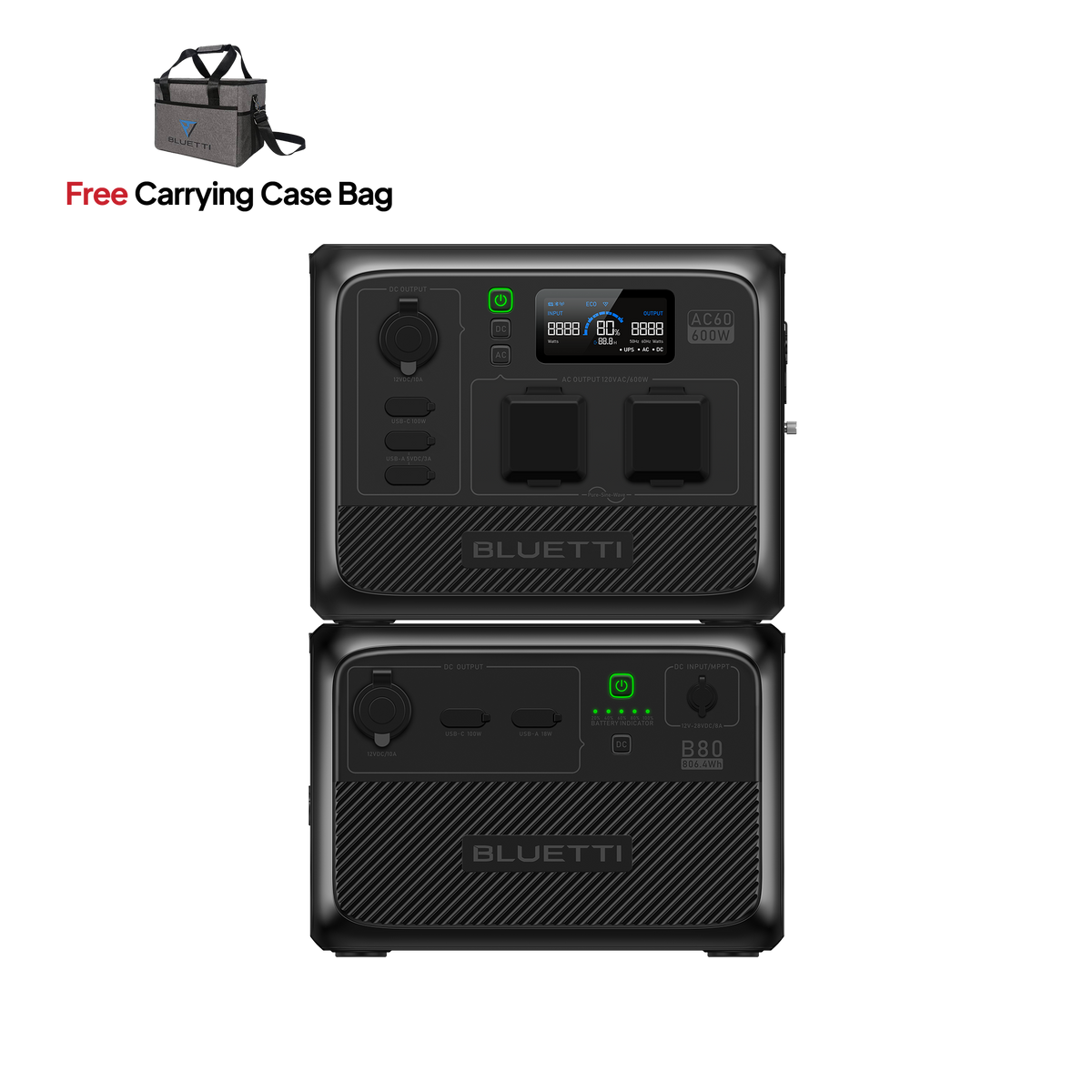 BLUETTI AC60 Portable Power Station | 600W 403Wh