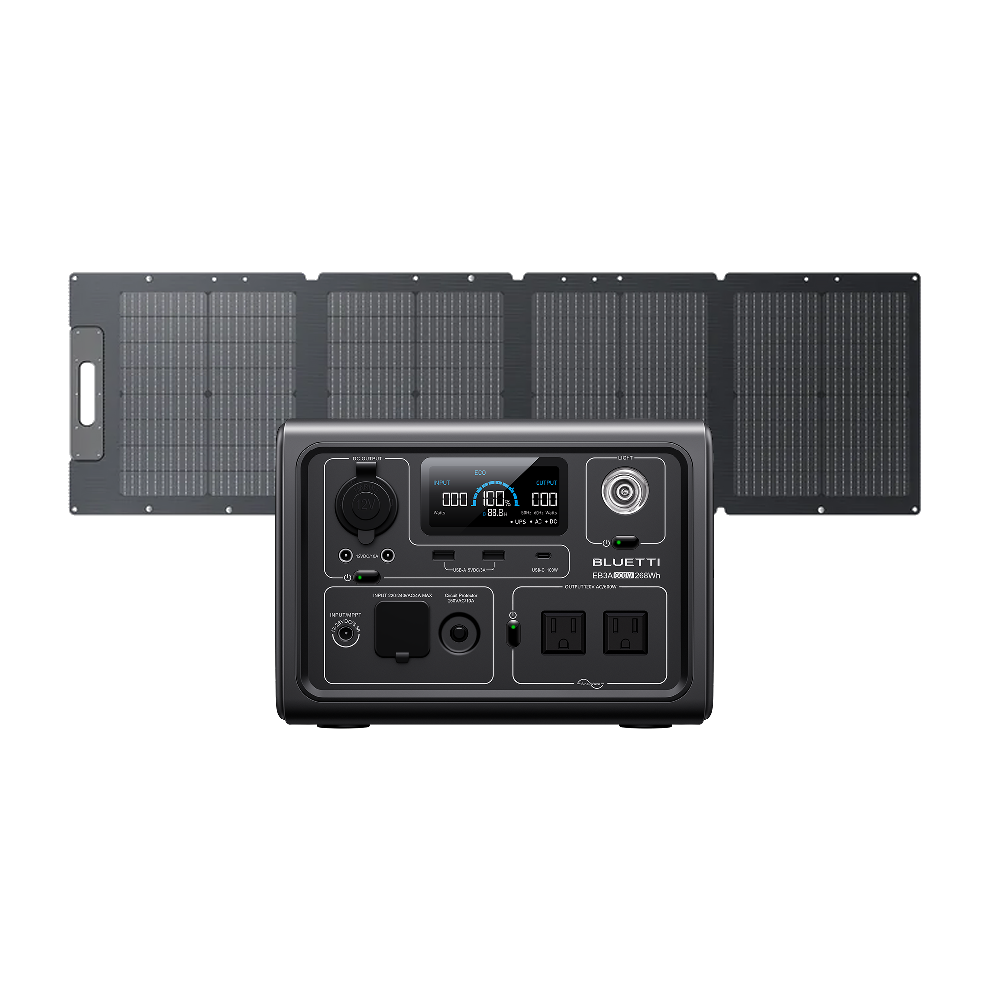 BLUETTI EB3A Portable Power Station | 600W 268Wh