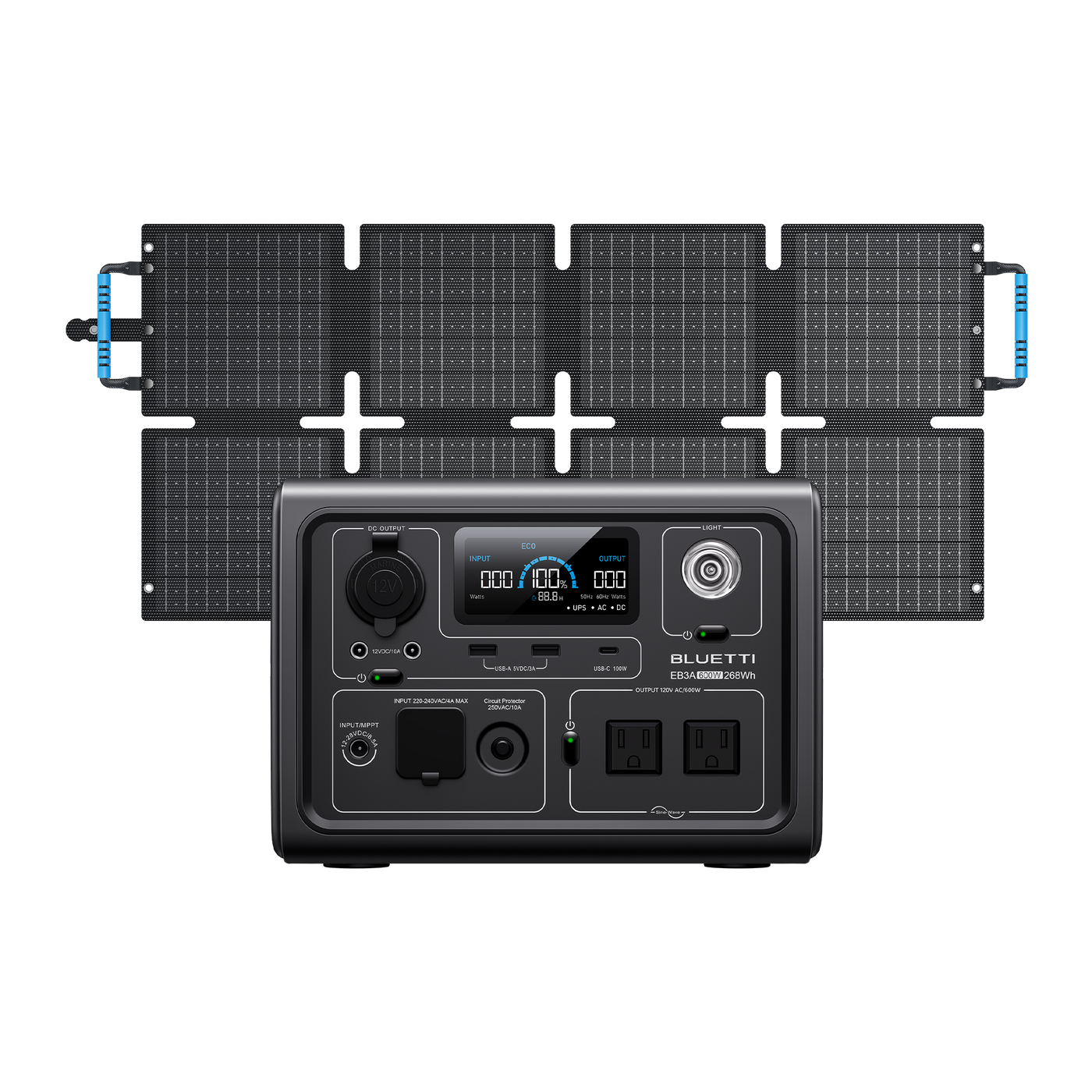 BLUETTI EB3A Portable Power Station | 600W 268Wh